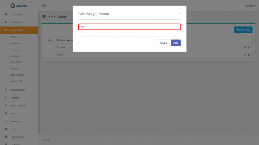 Cara Tambah Parameter | Master Data – Pusat Tutorial eKlinik
