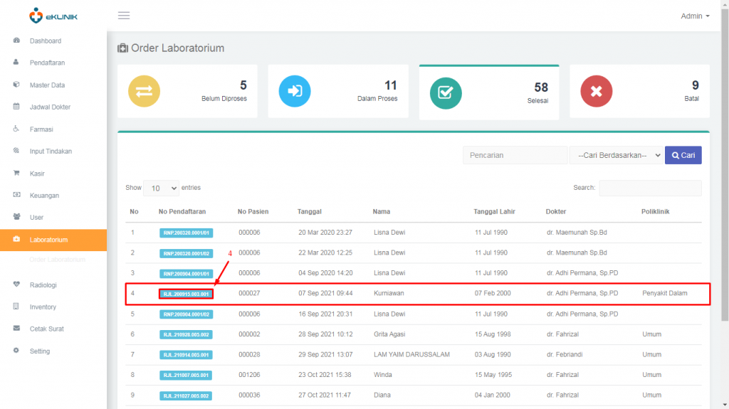 Cara Cetak Hasil Laboratorium | Laboratorium – Pusat Tutorial eKlinik