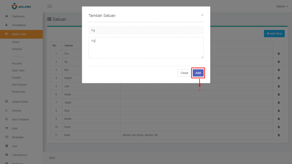 Cara Tambah Parameter | Master Data – Pusat Tutorial eKlinik