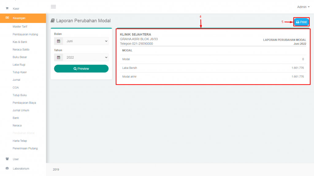 Cara Cek Laporan Perubahan Modal | Keuangan – Pusat Tutorial eKlinik