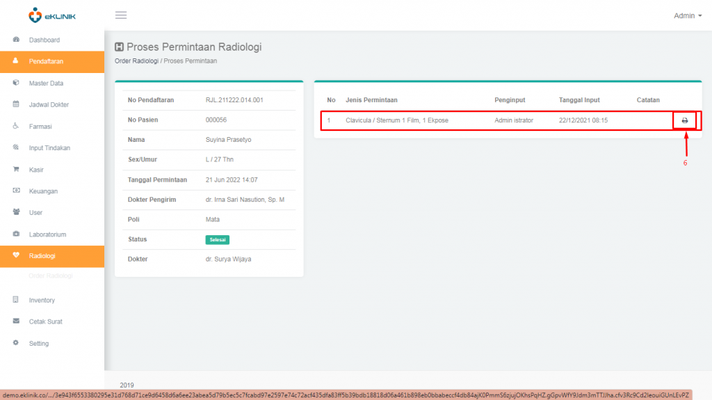 Cara Cetak Hasil Radiologi | Radiologi – Pusat Tutorial eKlinik