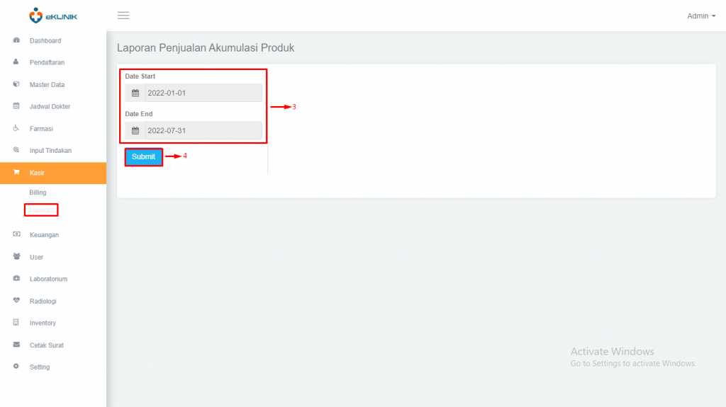 Cara Laporan Penjualan Per Item | Kasir – Pusat Tutorial eKlinik